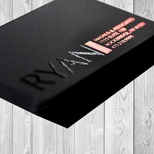 Business Card | Spot UV on Suede Finish – Access Printing